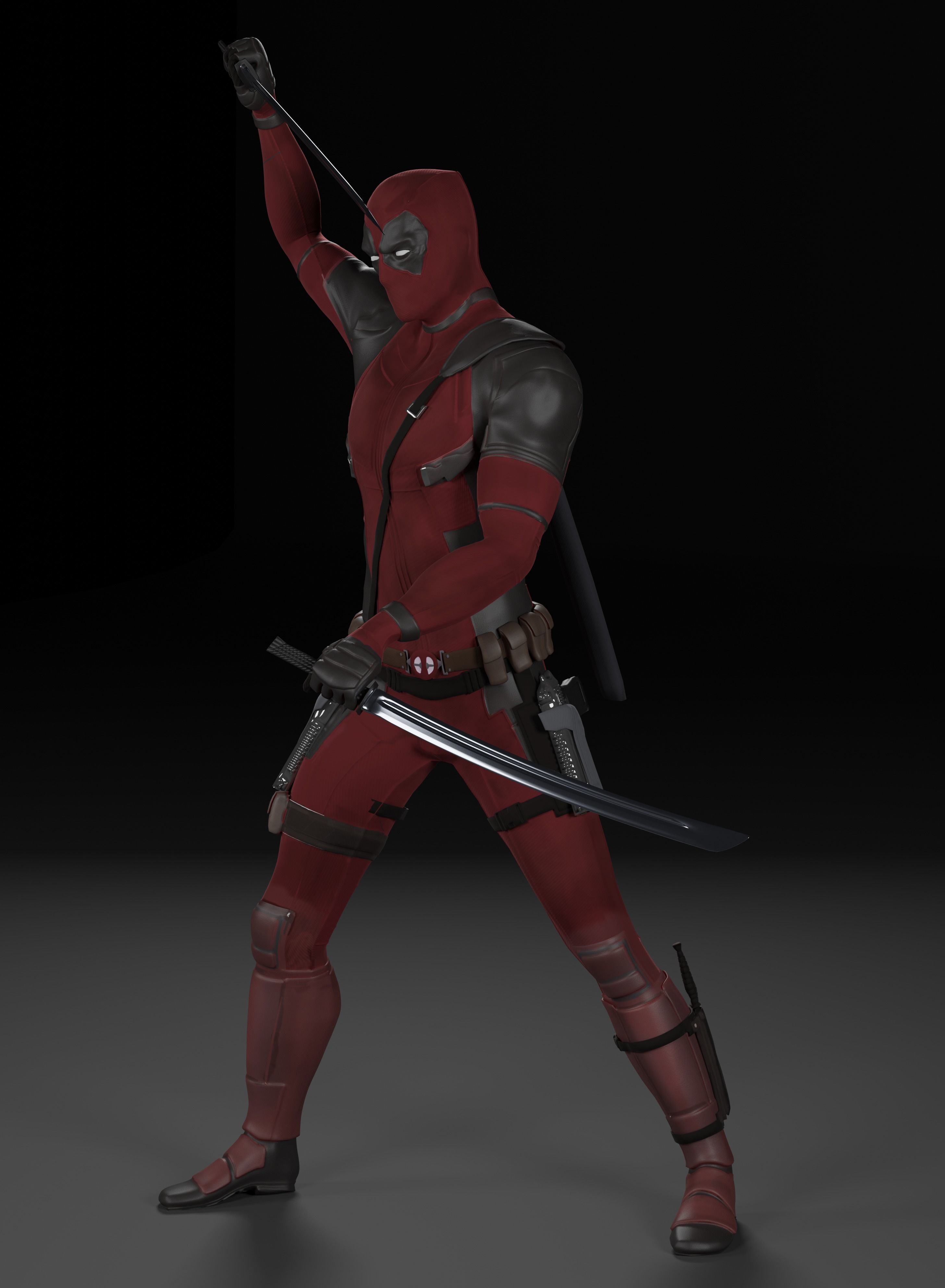 DeadPool s3 3D model 3D printable | CGTrader