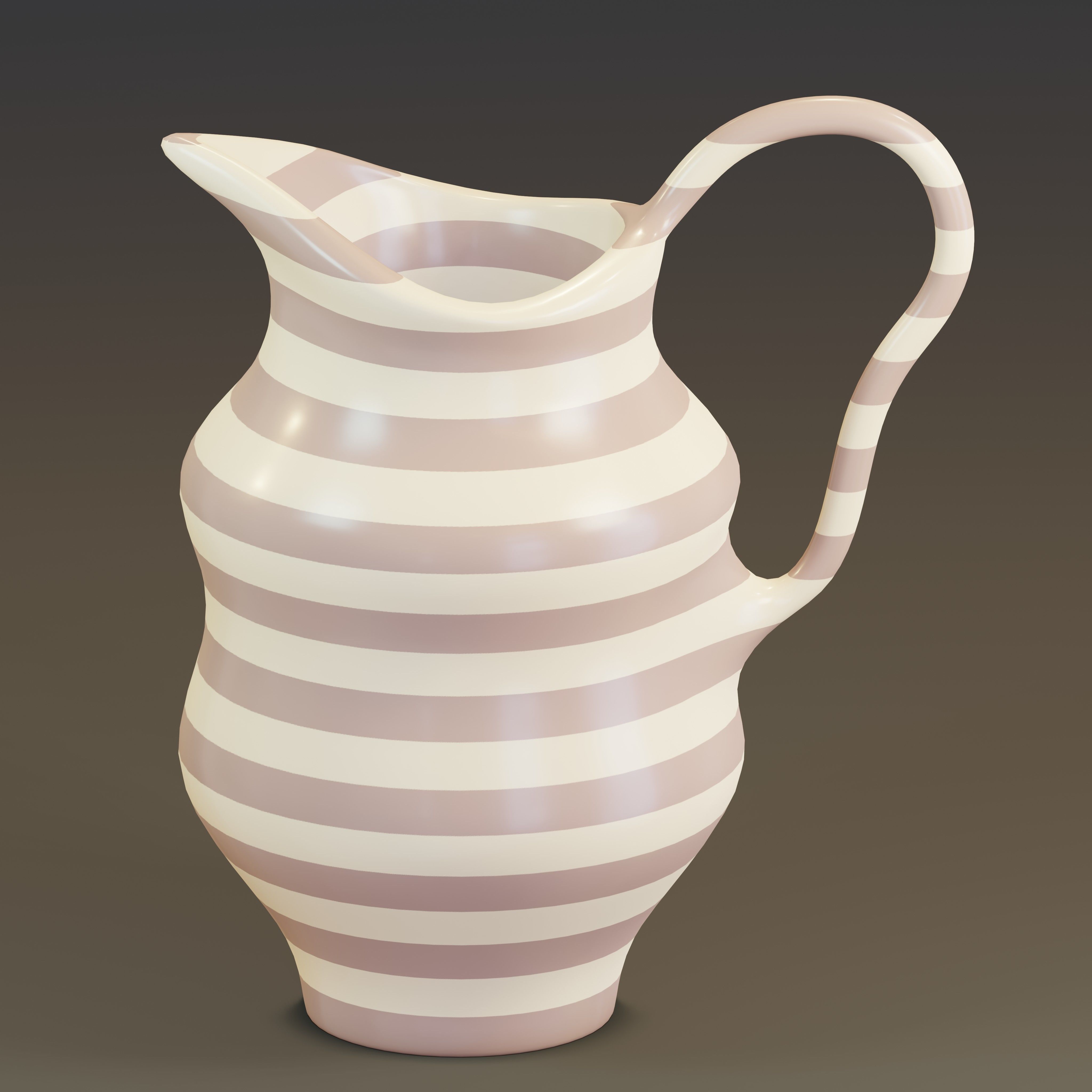 3D model Colored pitcher VR / AR / low-poly | CGTrader
