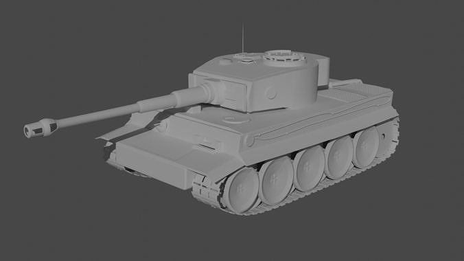Tiger 131 German Tank free 3D model | CGTrader