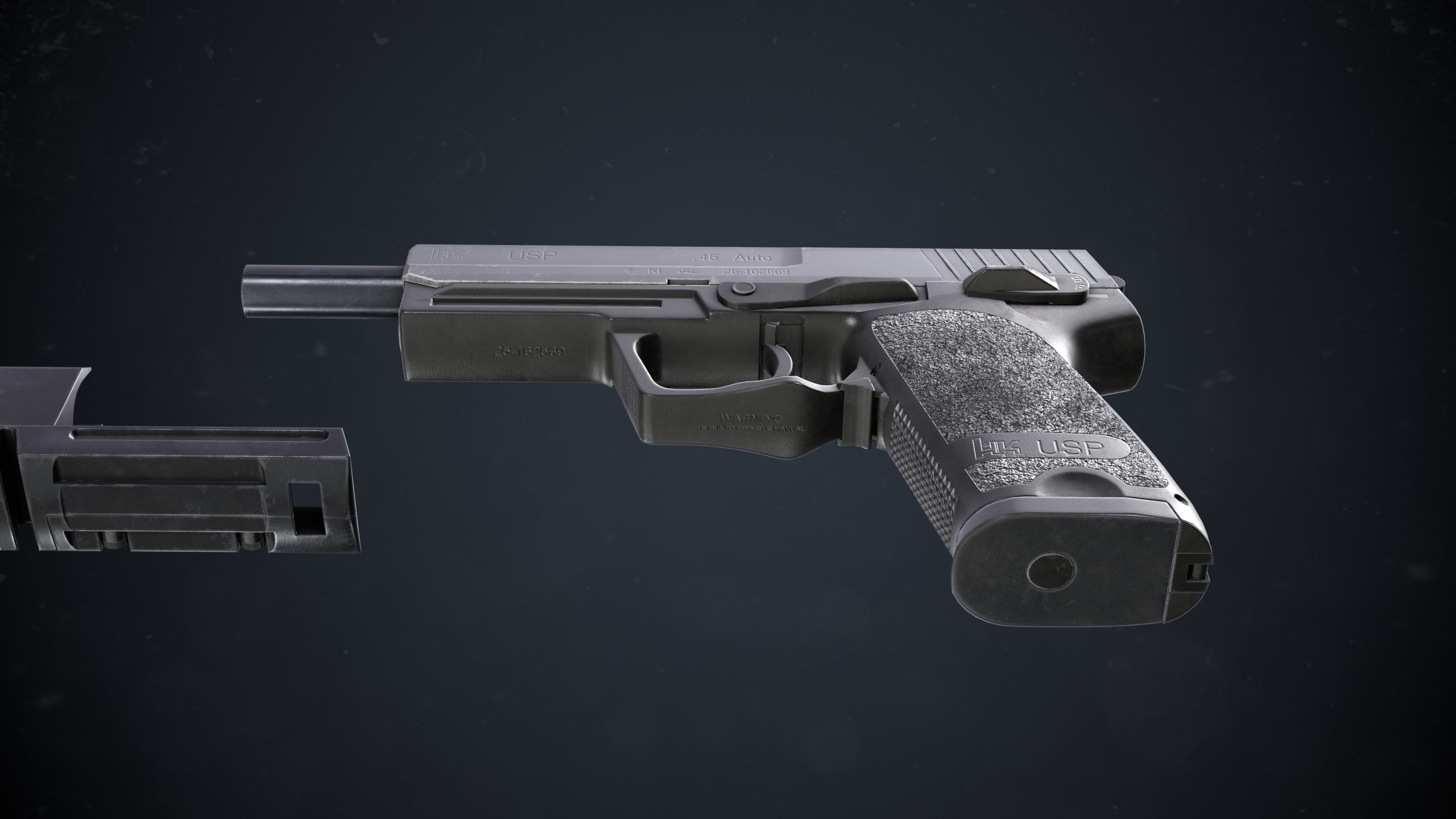 3D model Heckler and Koch USP Match VR / AR / low-poly | CGTrader