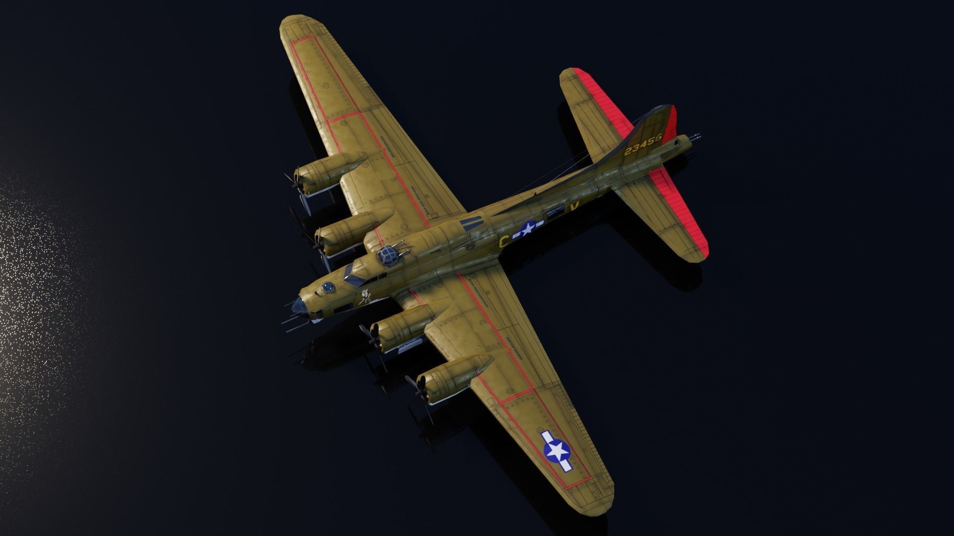 3D model Boeing B-17 Flying Fortress VR / AR / low-poly | CGTrader