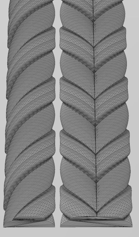 Rope and braids pattern relief 3D model 3D printable | CGTrader