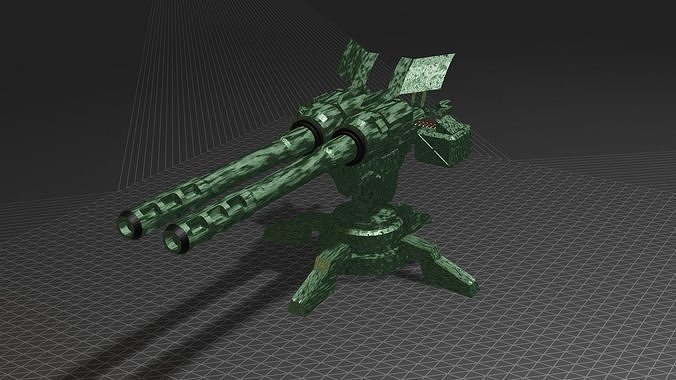 3D model Alien Shooter Turret Replica VR / AR / low-poly | CGTrader
