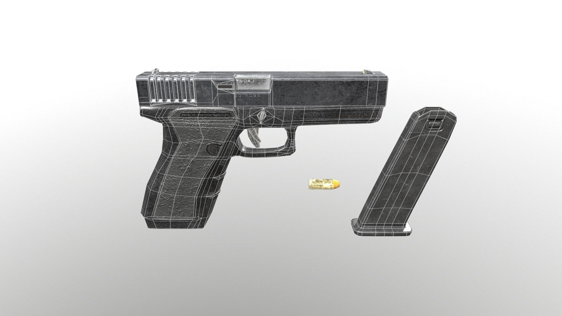 Glock 22 free 3D model | CGTrader