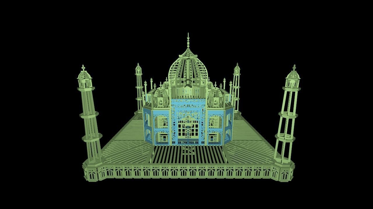 Taj Mahal 3D 3D model | CGTrader