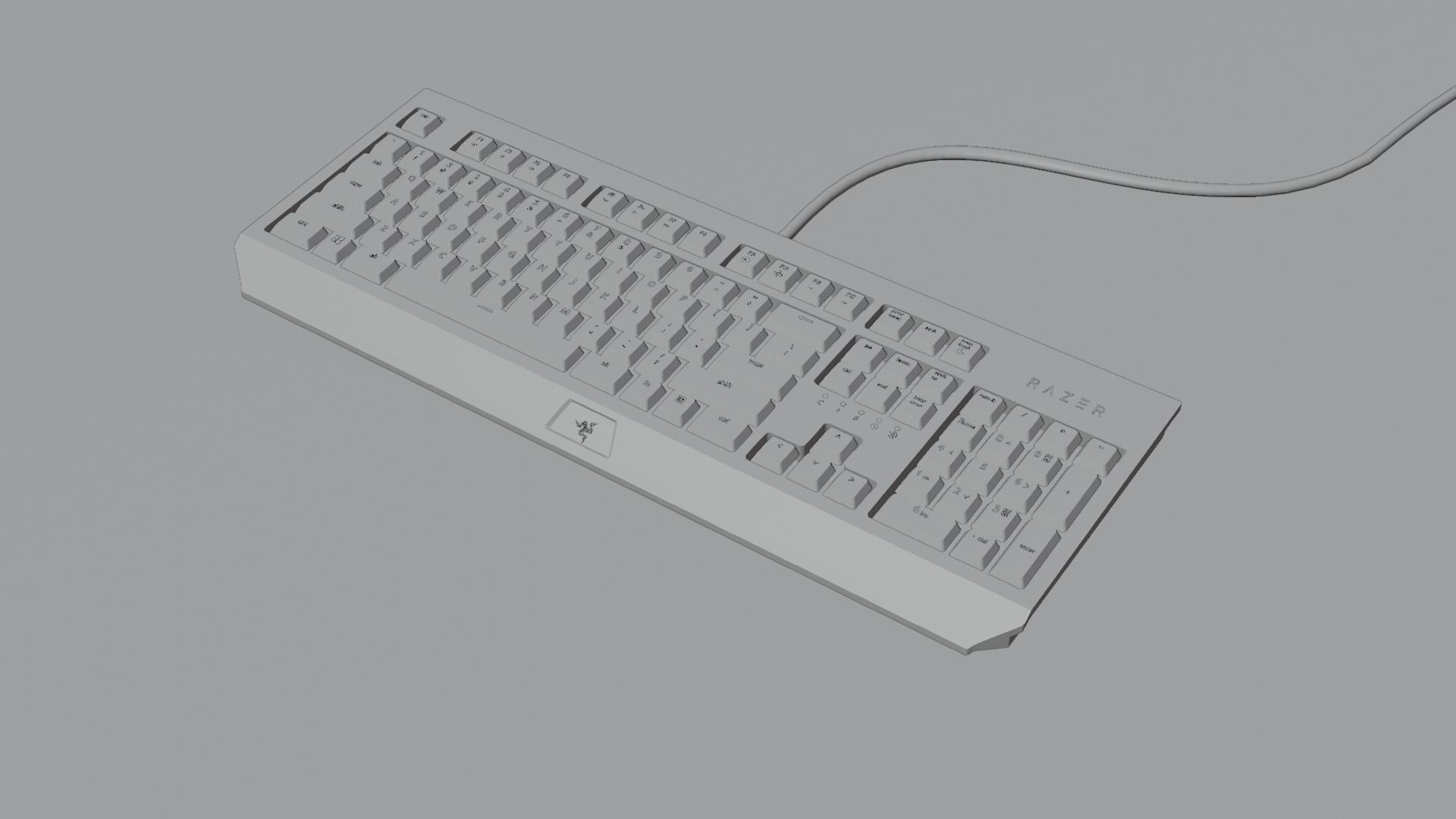 Razer RGB Gaming keyboard 3D model | CGTrader