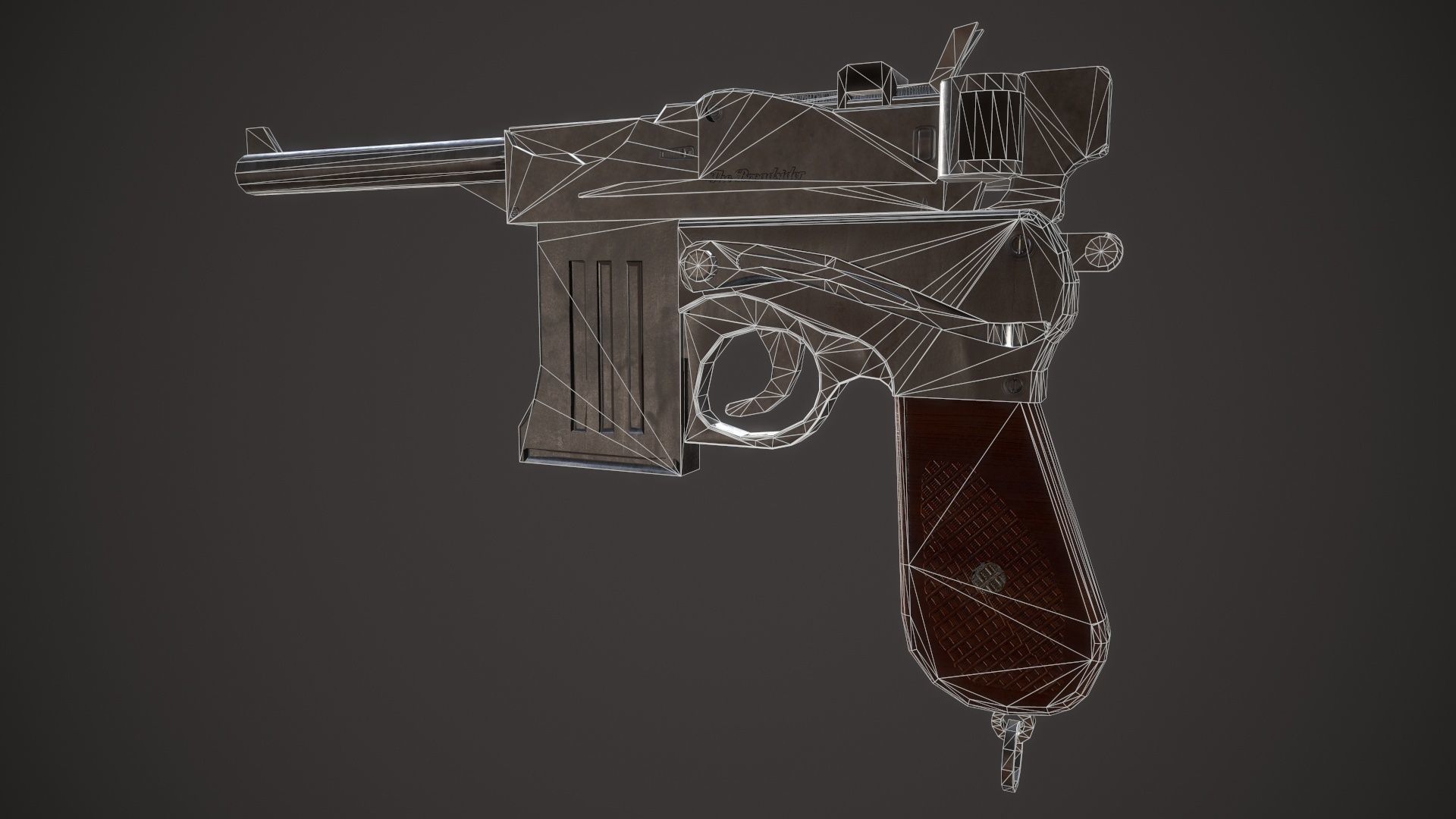 3D model The Broadsider Infinite Gun - Bioshock - Lowpoly - Gameready ...