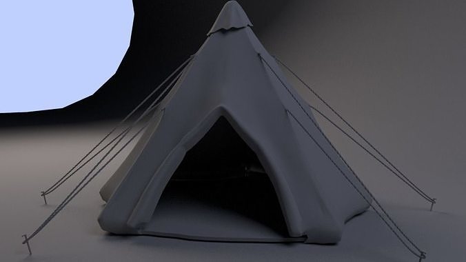 camping tent free 3D model | CGTrader