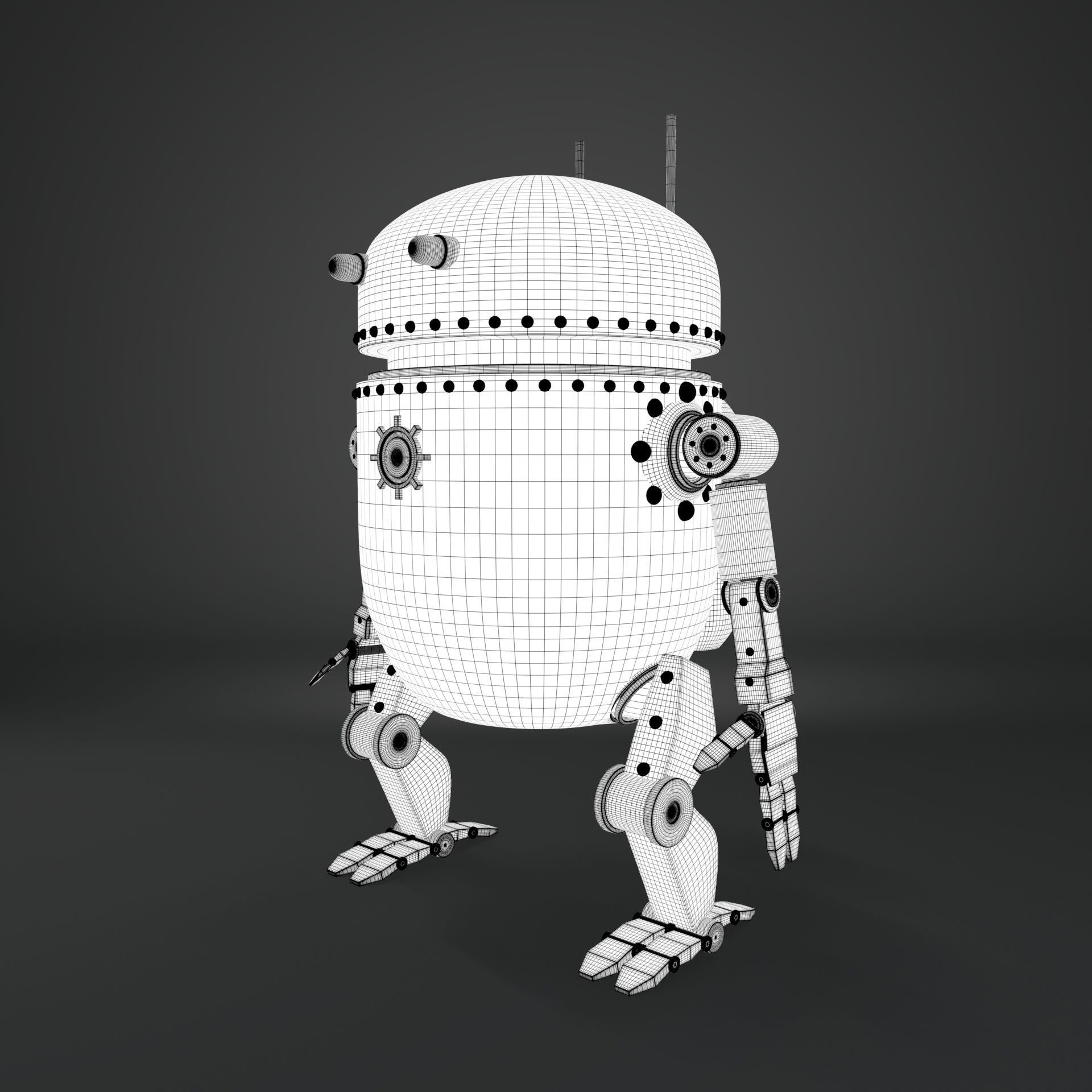 Mini Robot Explorer free 3D model | CGTrader