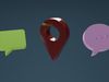 3D model 3D SOCIAL MEDIA ICONS VR / AR / low-poly | CGTrader