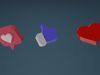 3D model 3D SOCIAL MEDIA ICONS VR / AR / low-poly | CGTrader