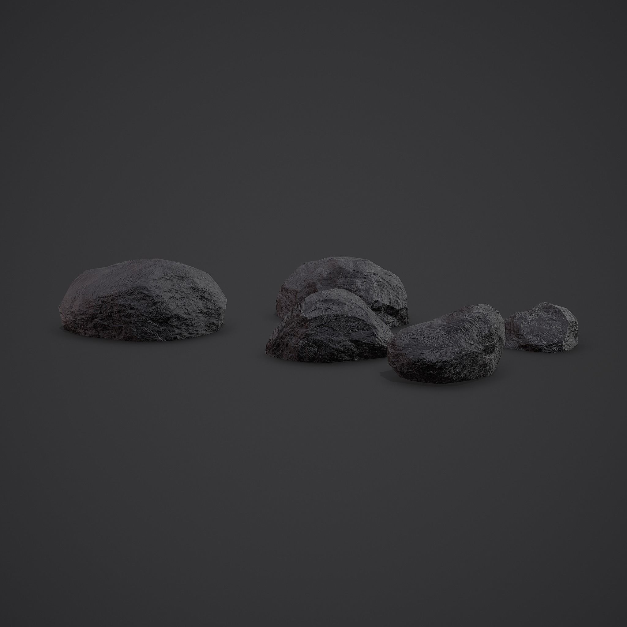 3D model Black Coal VR / AR / low-poly | CGTrader