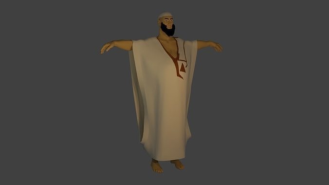 Mauritanian sheikh free VR / AR / low-poly 3D model | CGTrader