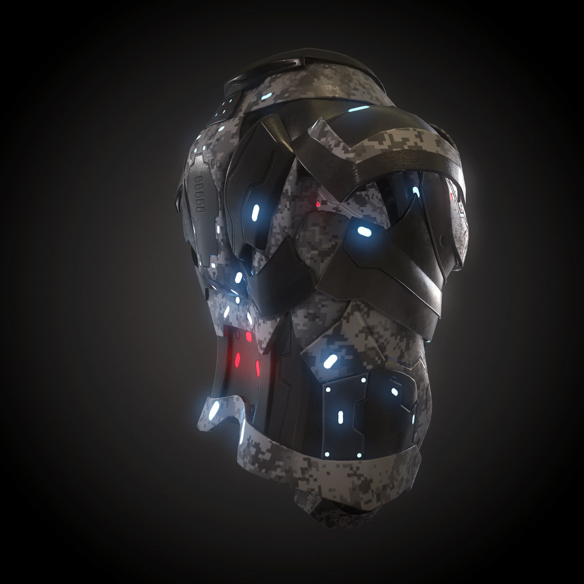 space armour nanotech 3D model | CGTrader