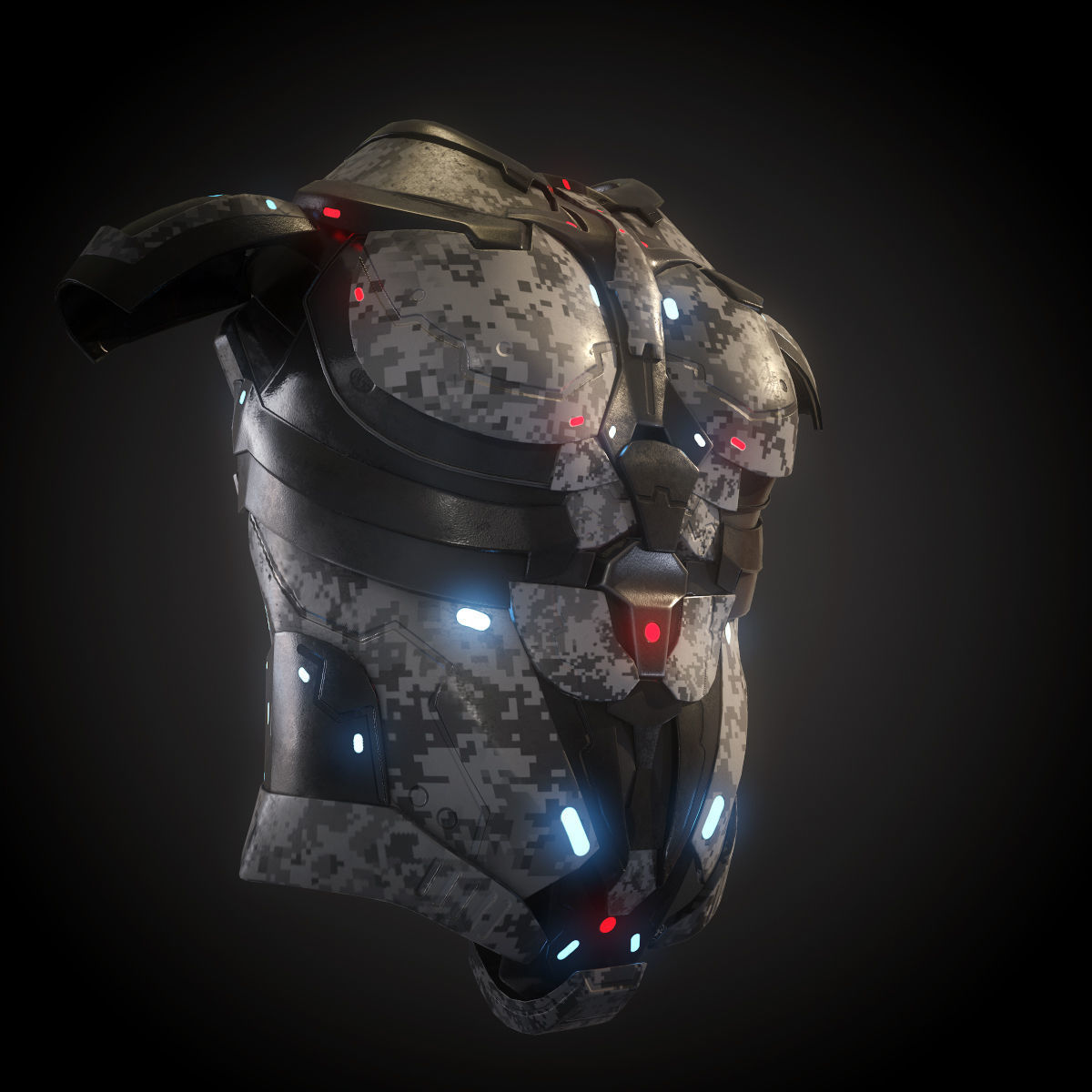 space armour nanotech 3D model | CGTrader