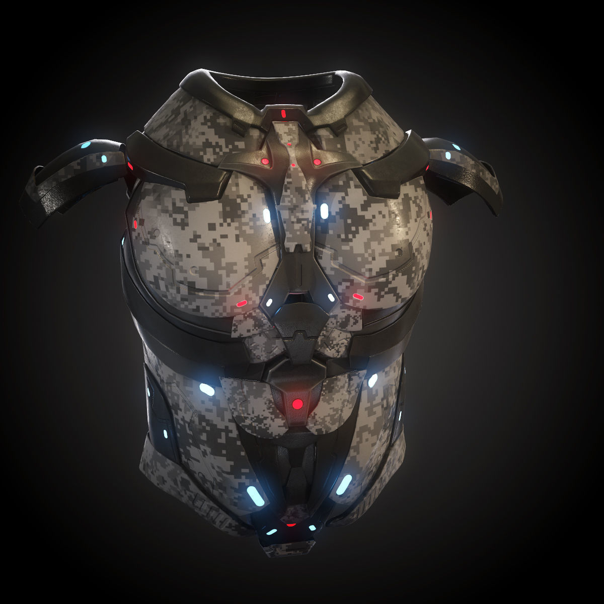 space armour nanotech 3D model | CGTrader