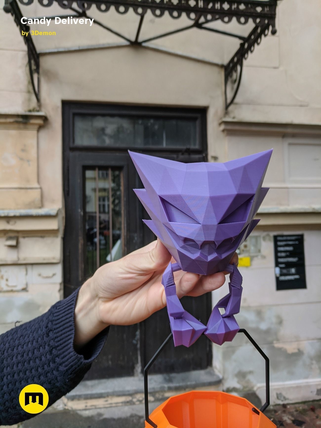 Social Distancing Halloween Candy Delivery 3D model 3D printable | CGTrader