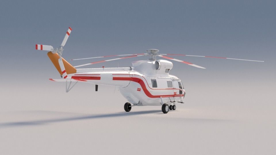 Helicopter PZL W3 Sokol free 3D model | CGTrader