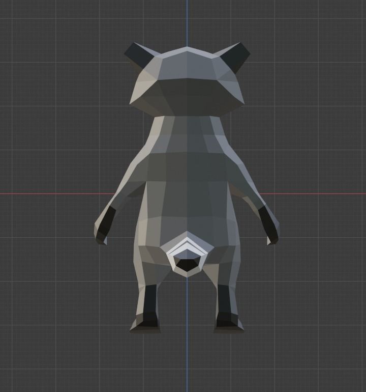 Low Poly Raccoon free VR / AR / low-poly 3D model | CGTrader
