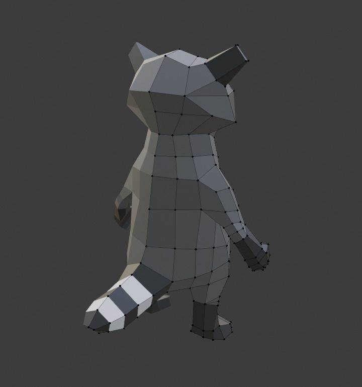 Low Poly Raccoon free VR / AR / low-poly 3D model | CGTrader