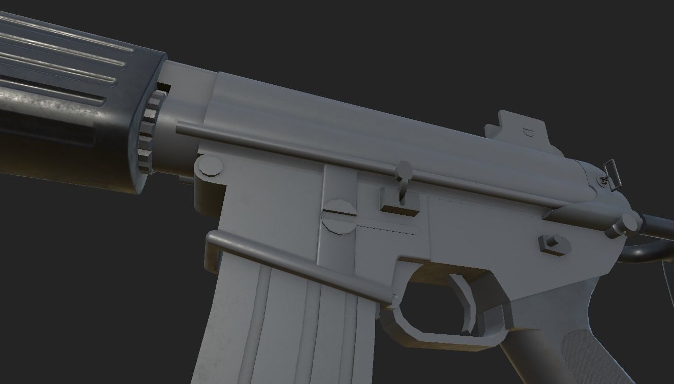 Daewoo K1a Korean SMG 3D model | CGTrader