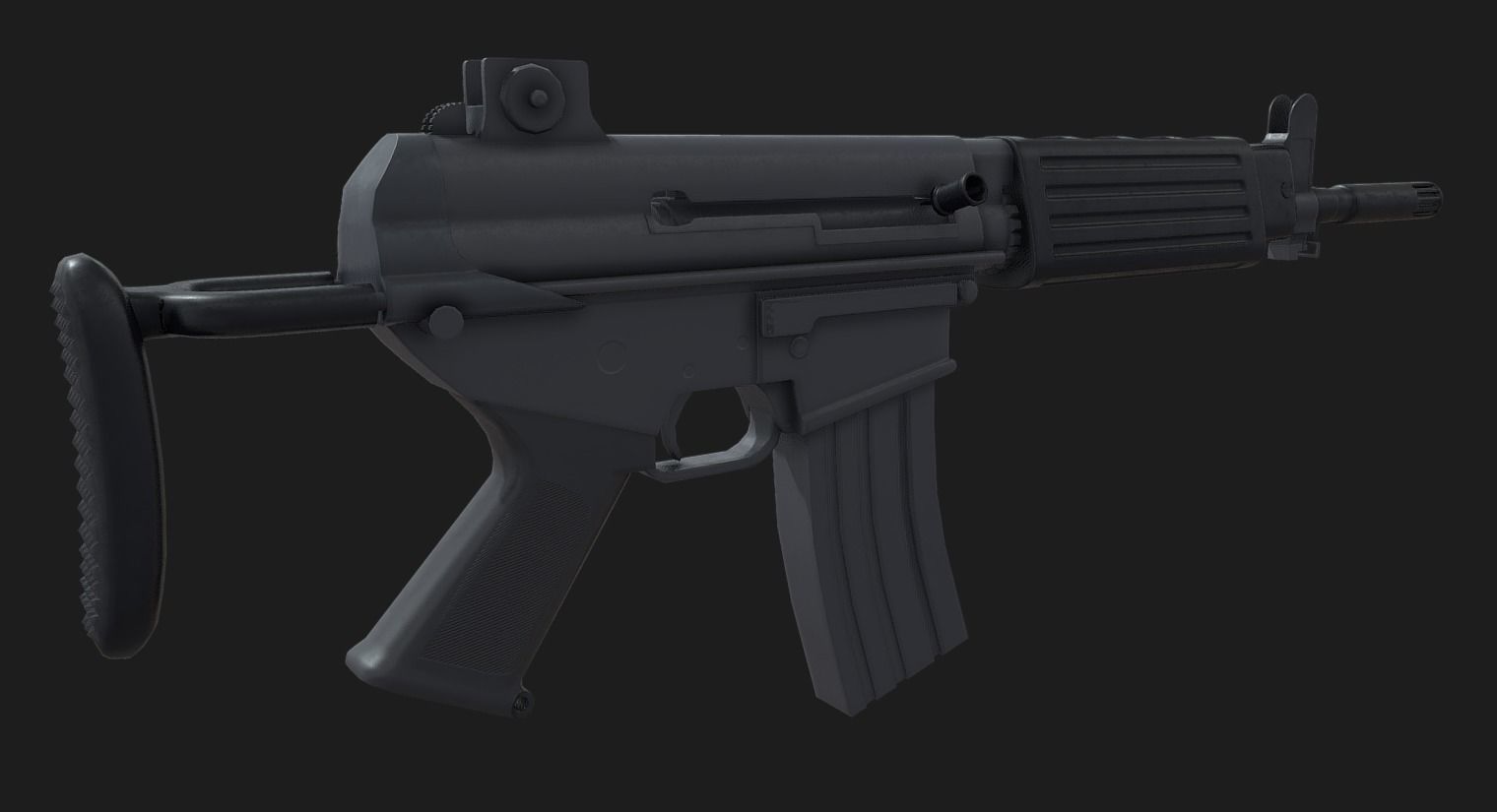 Daewoo K1a Korean SMG 3D model | CGTrader