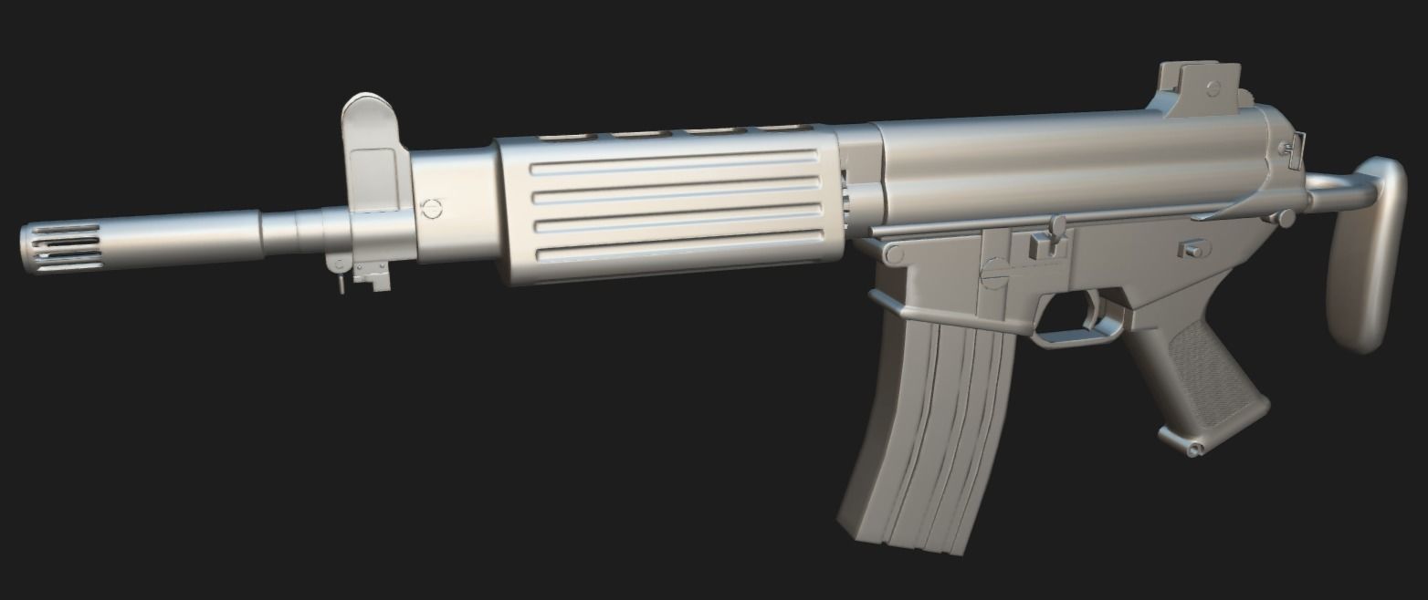 Daewoo K1a Korean SMG 3D model | CGTrader