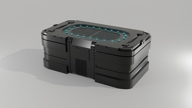 3D model Sci-Fi Crate VR / AR / low-poly | CGTrader