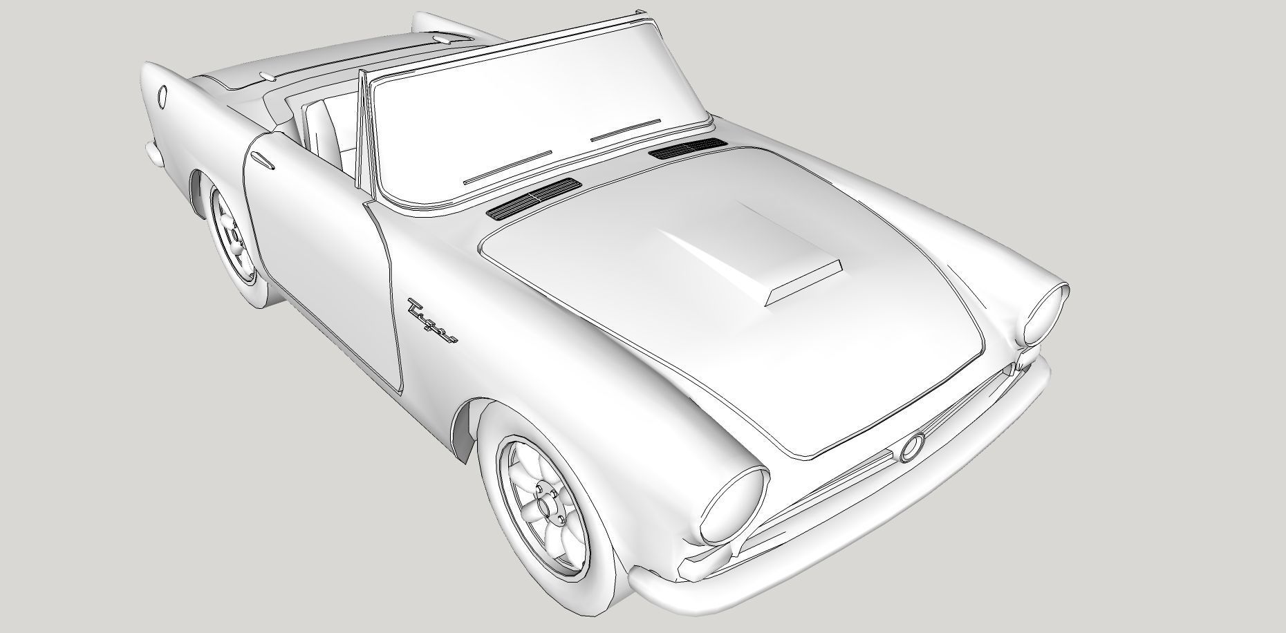 Sunbeam tiger 1966 printable model 3D model 3D printable | CGTrader