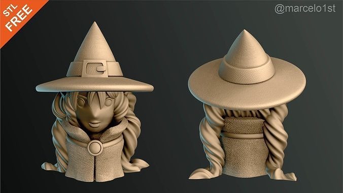 Classic Witch Halloween Decoration free 3D model 3D printable | CGTrader