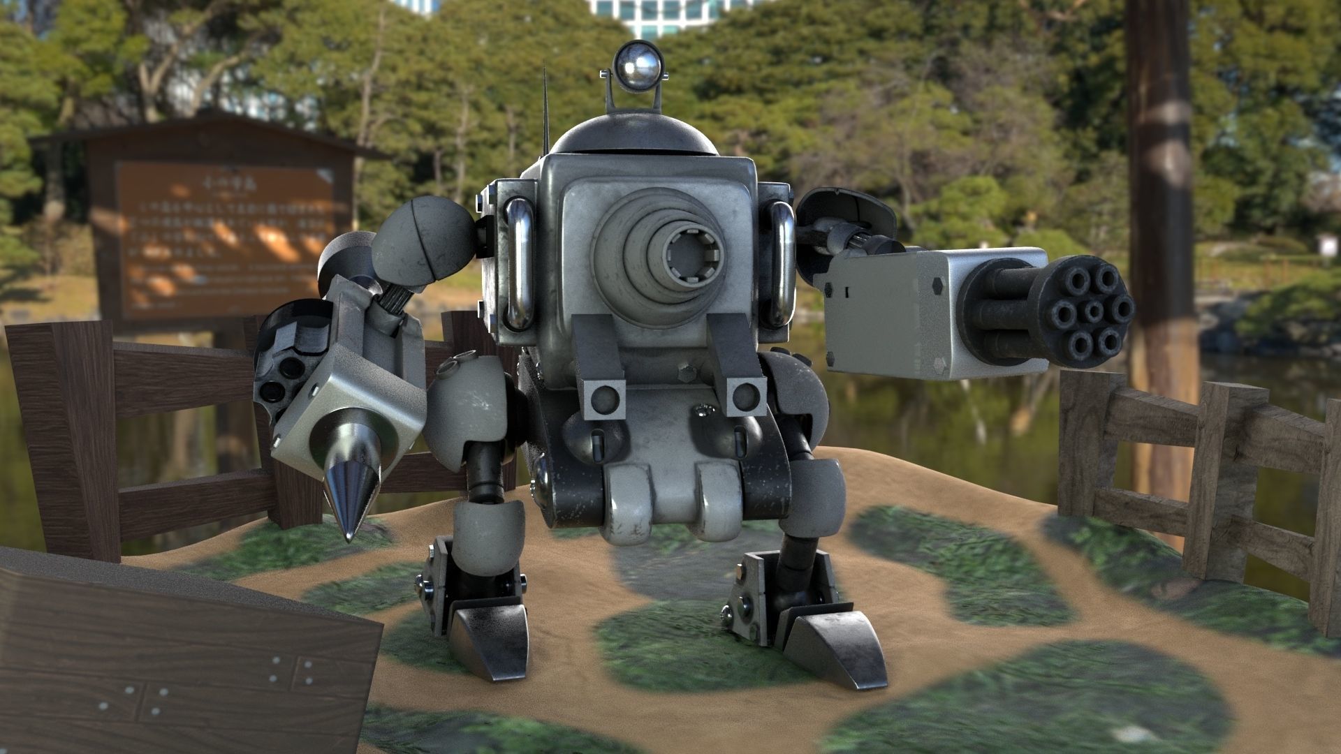 Metal Slug 5 Slug Gunner 3D model animated rigged | CGTrader