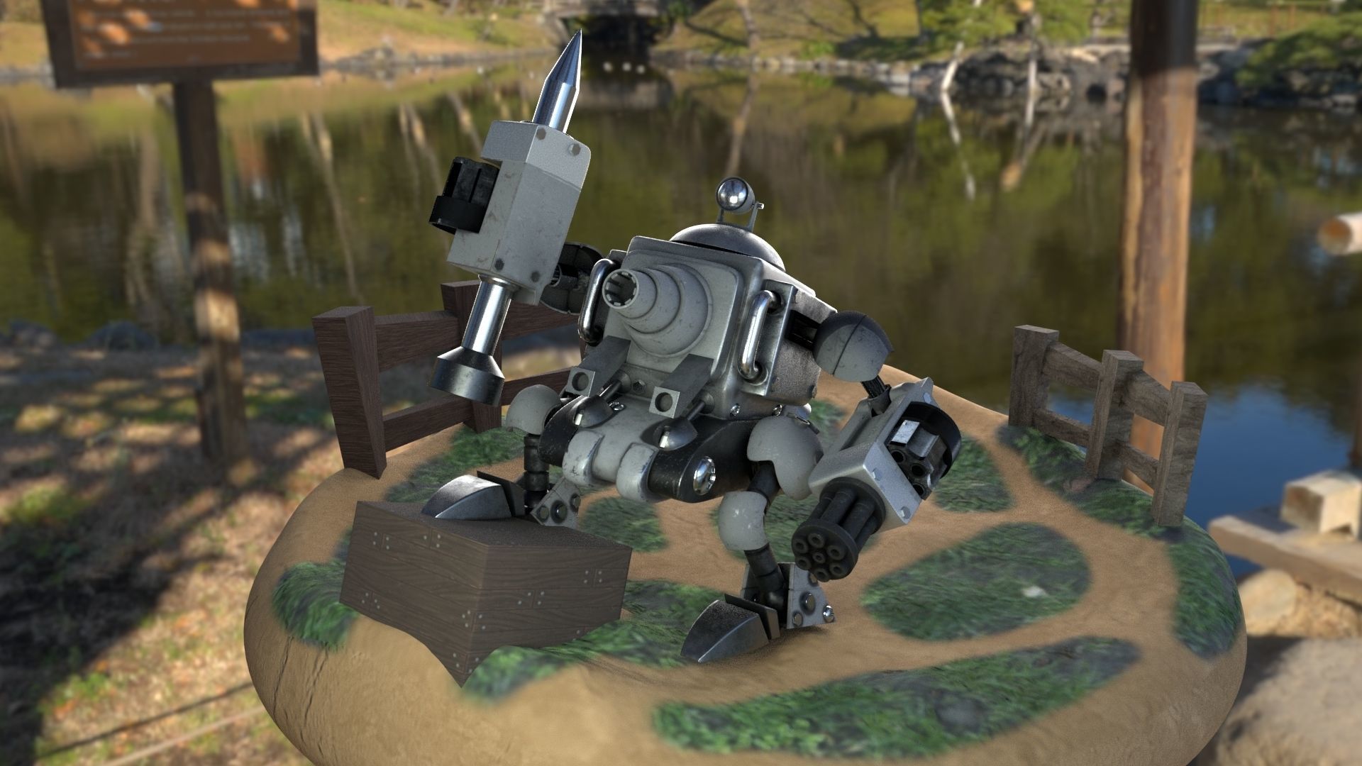 Metal Slug 5 Slug Gunner 3D model animated rigged | CGTrader