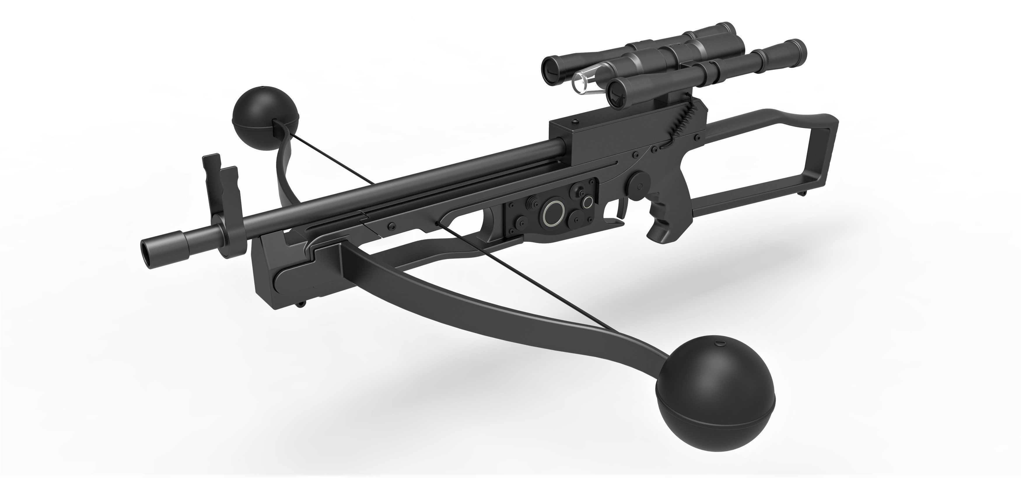 Chewbacca bowcaster from Star Wars The Force Awakens 2015 3D model ...