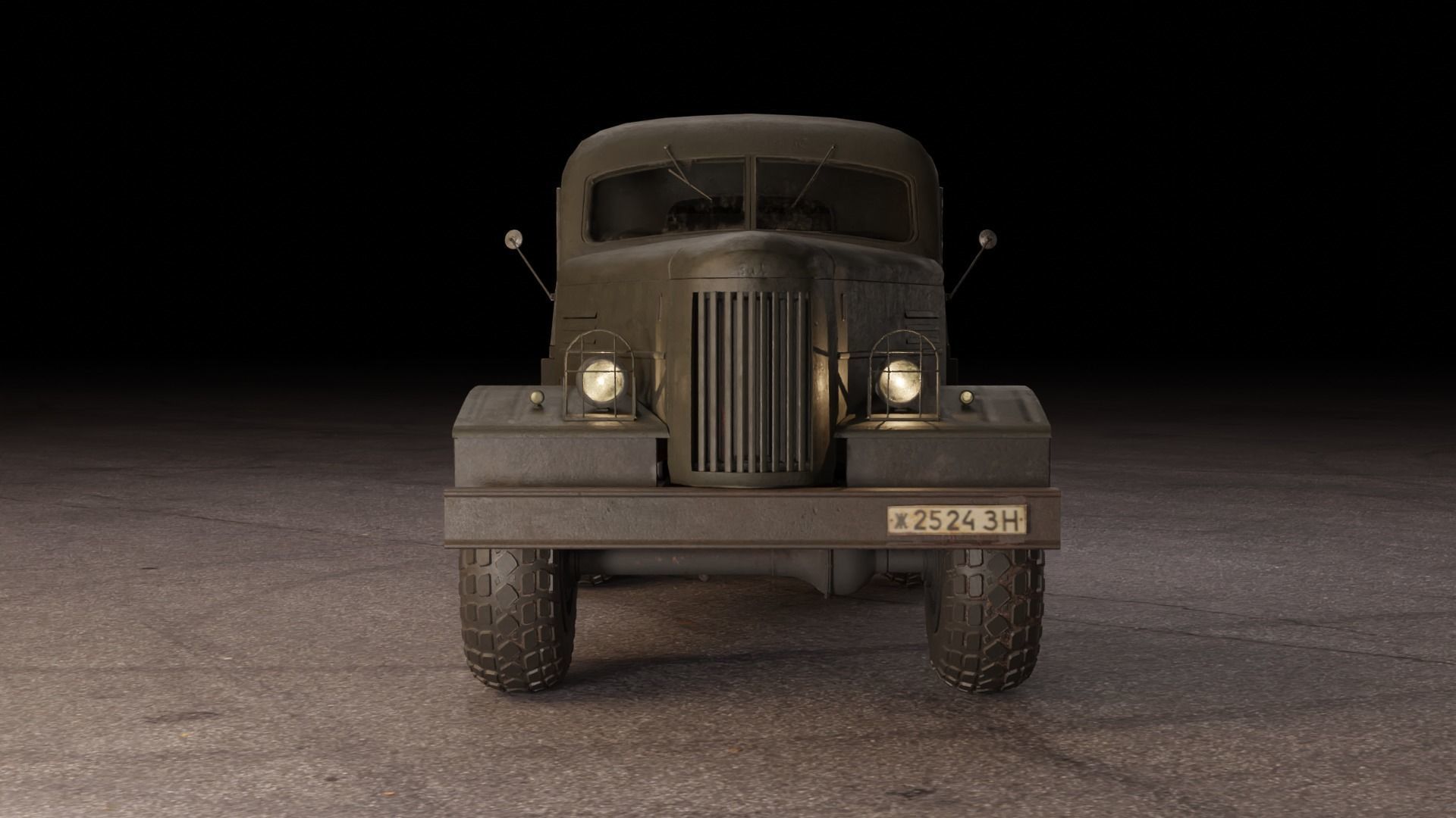 3D model Soviet Military Truck ZiL 157 VR / AR / low-poly | CGTrader