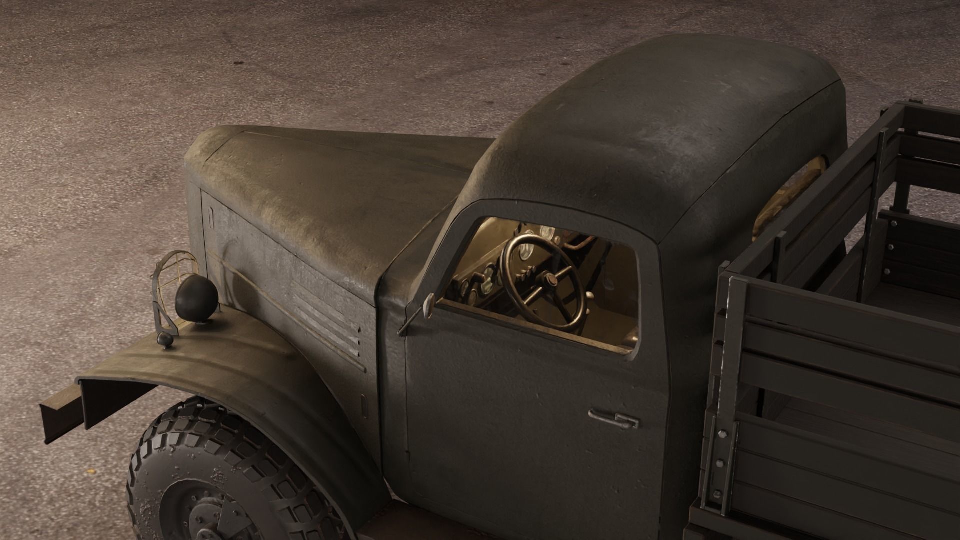 3D model Soviet Military Truck ZiL 157 VR / AR / low-poly | CGTrader