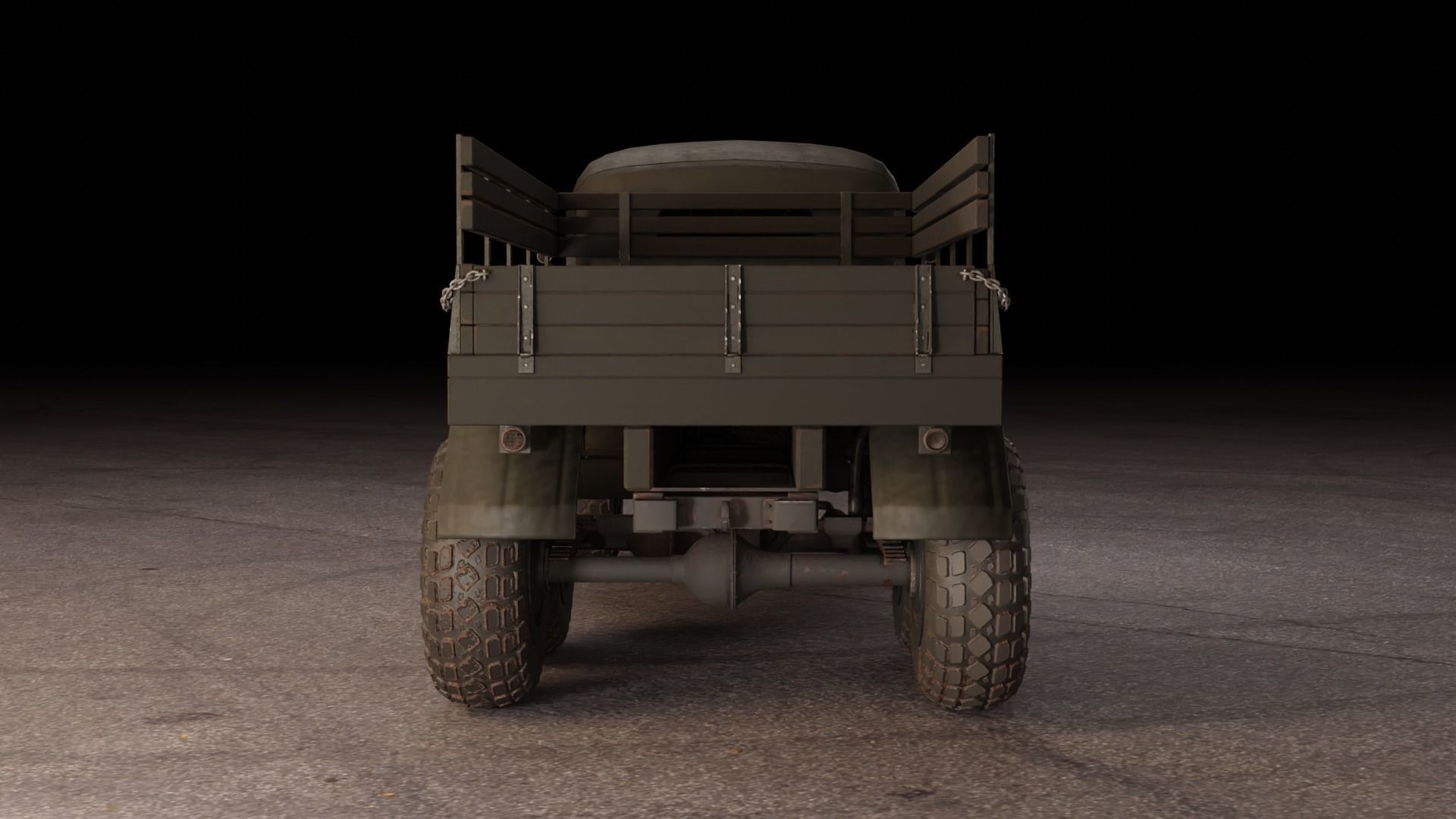 3D model Soviet Military Truck ZiL 157 VR / AR / low-poly | CGTrader