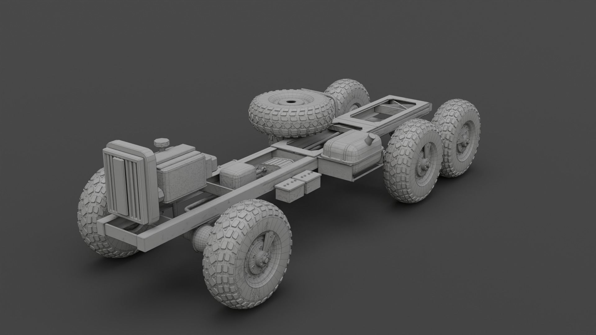 3D model Soviet Military Truck ZiL 157 VR / AR / low-poly | CGTrader