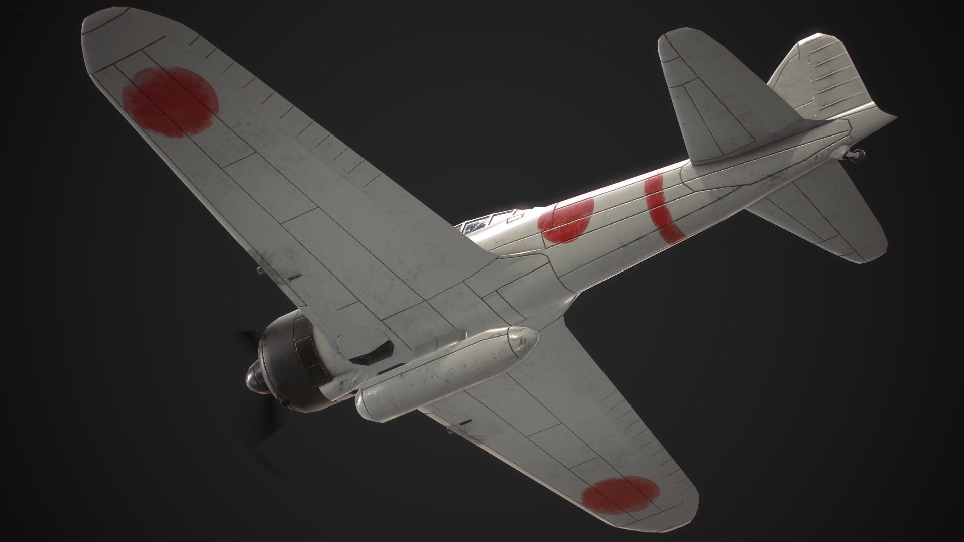 3D model Mitsubishi A6M Zero VR / AR / low-poly | CGTrader