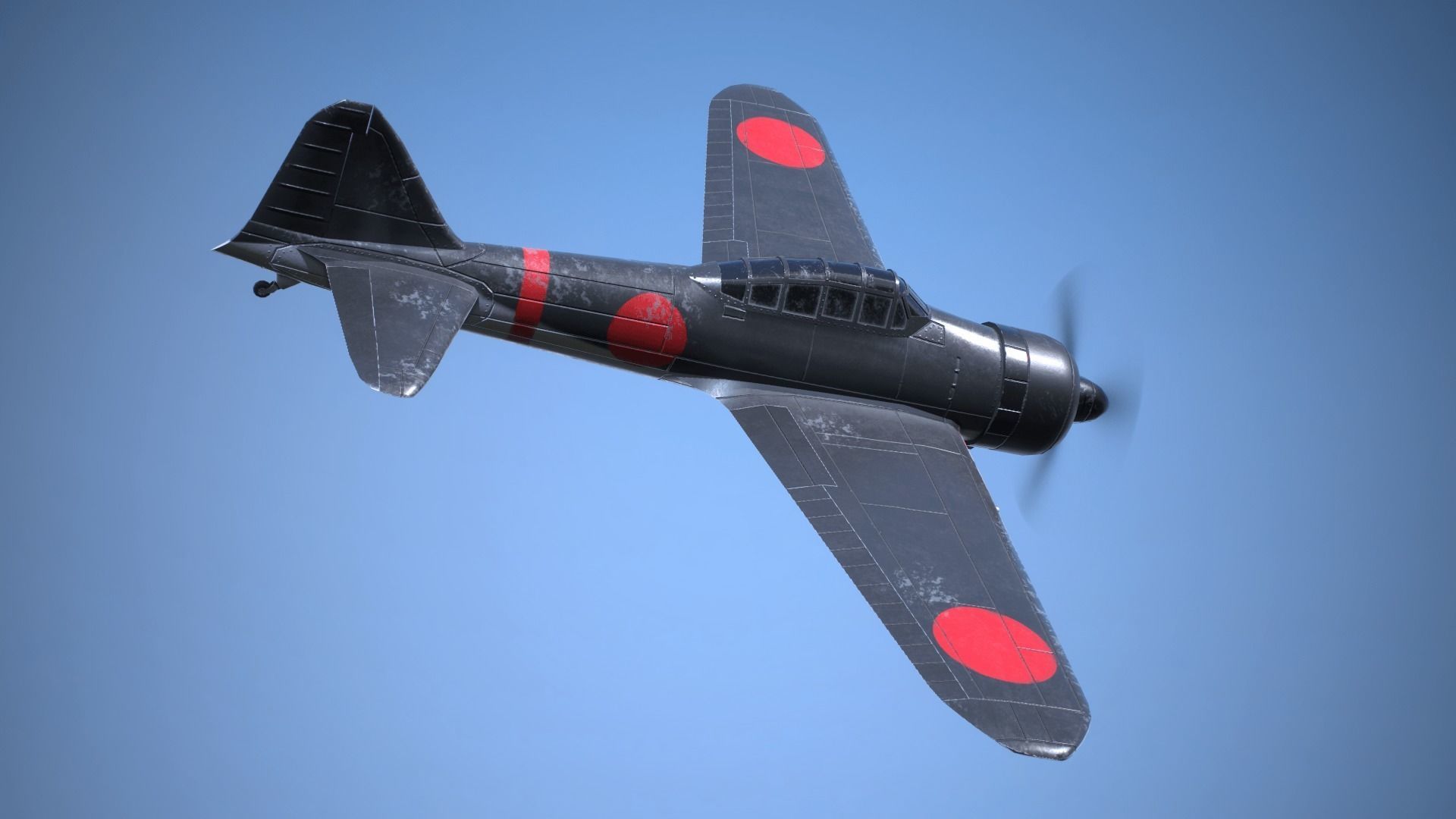 3D model Mitsubishi A6M Zero VR / AR / low-poly | CGTrader