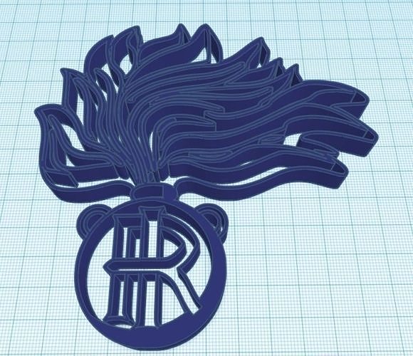 SIMBOLO ARMA DEI CARABINIERI 3D model 3D printable | CGTrader