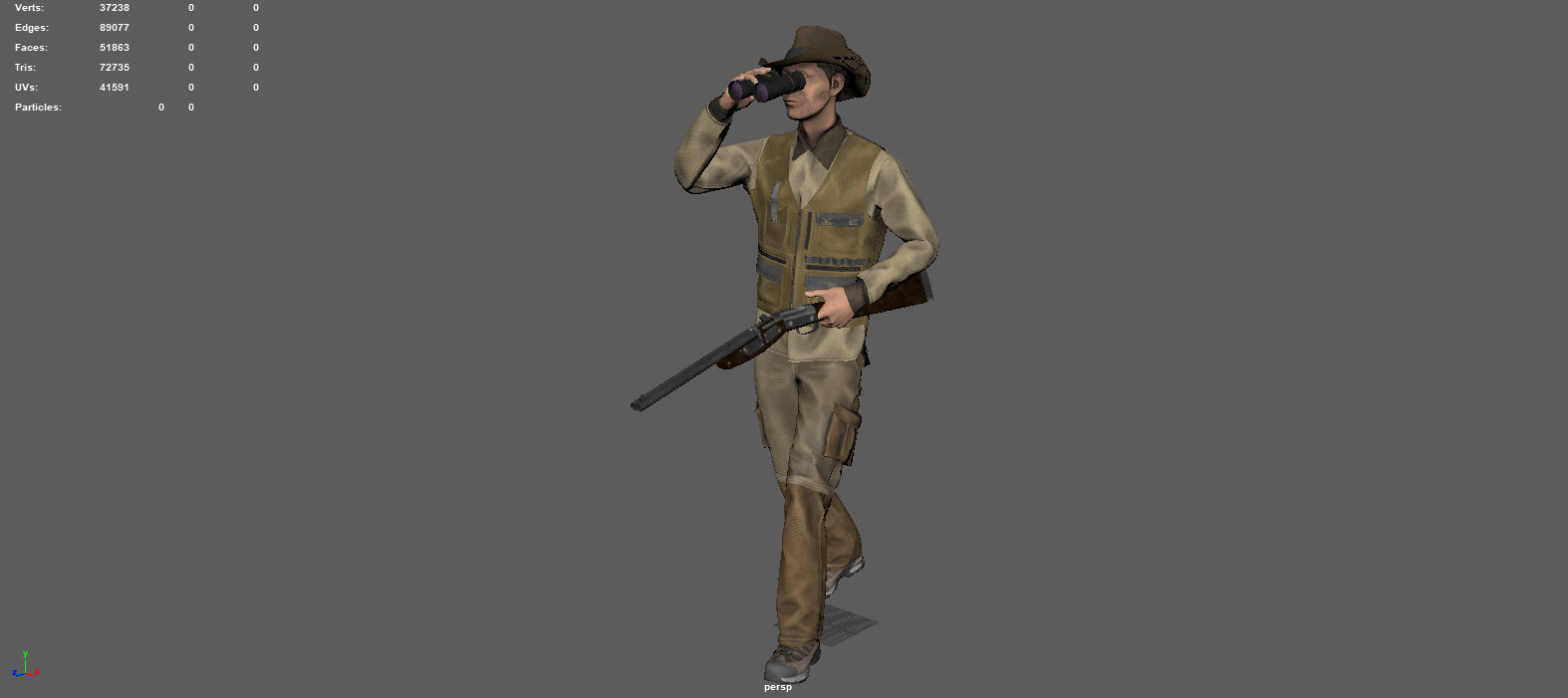EXPLORER pose 3D model | CGTrader