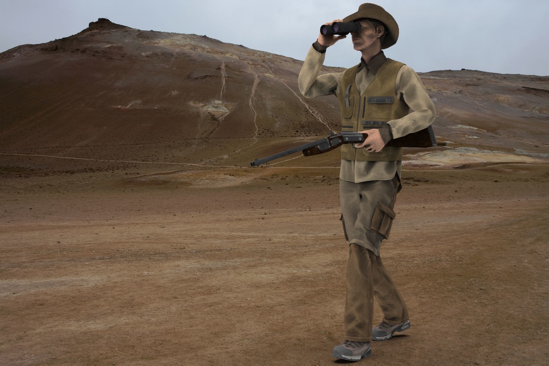 EXPLORER pose 3D model | CGTrader