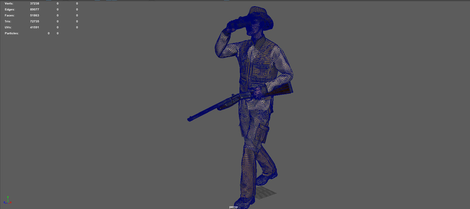 EXPLORER pose 3D model | CGTrader