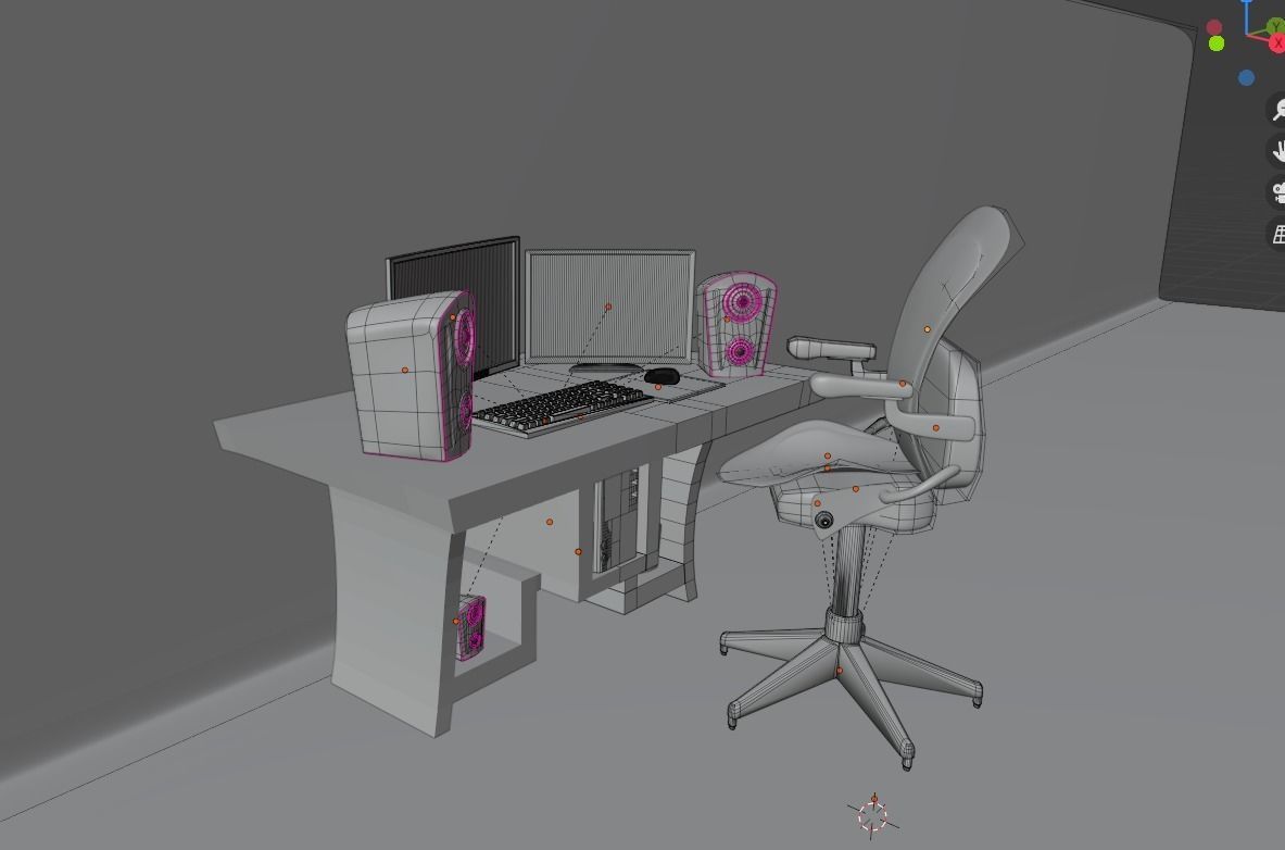 PC Setup 3D model | CGTrader