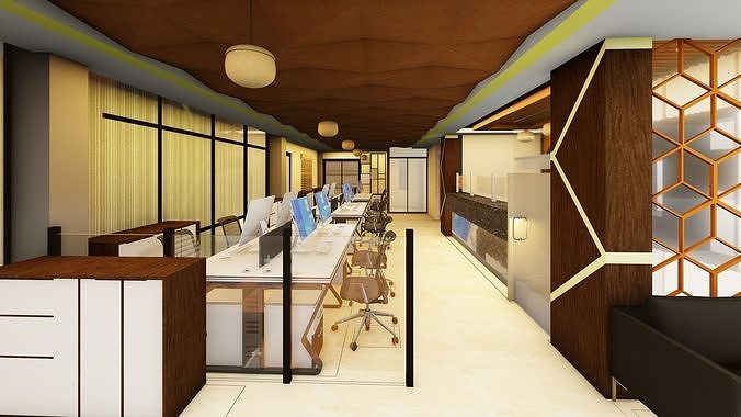 office design 3D model | CGTrader