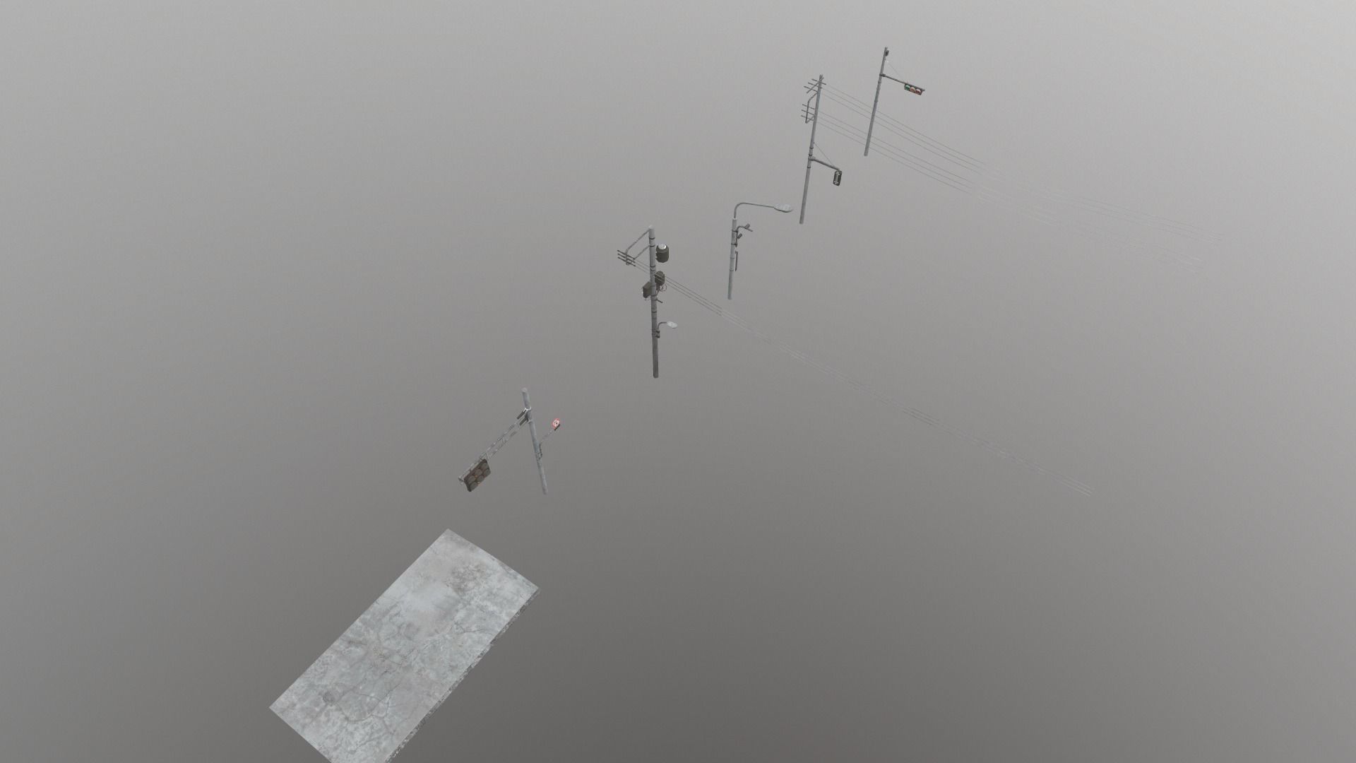 3D model Traffic Lights and Tokyo Poles - Textures VR / AR / low-poly ...