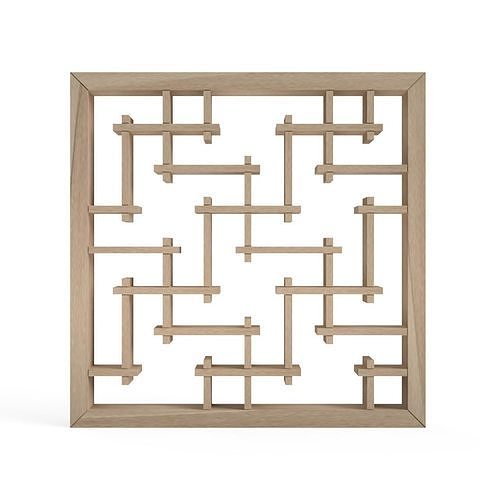 Kasurigumi-part1 wooden frame with squares 3D model 3D printable | CGTrader