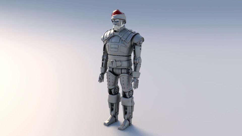 Robot Santa Claus 3D model | CGTrader