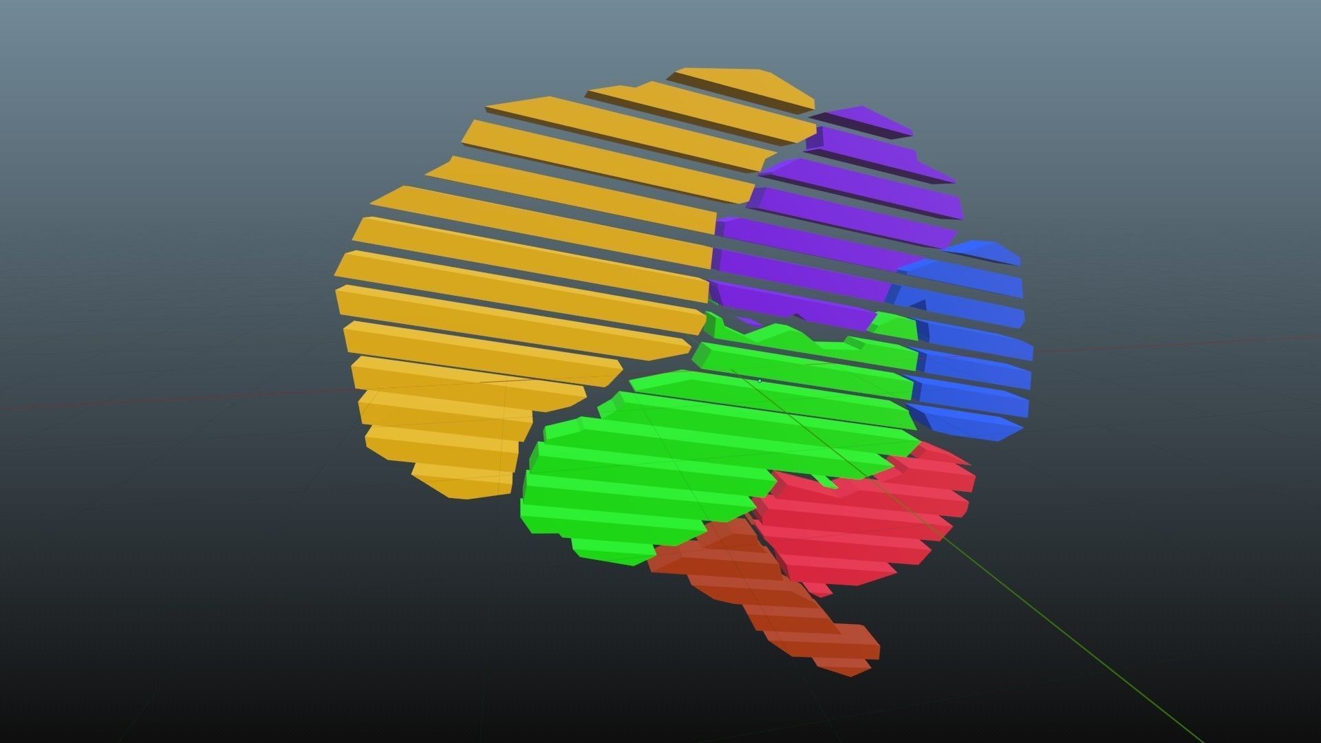 3D model Low poly brain symbol 42 VR / AR / low-poly | CGTrader
