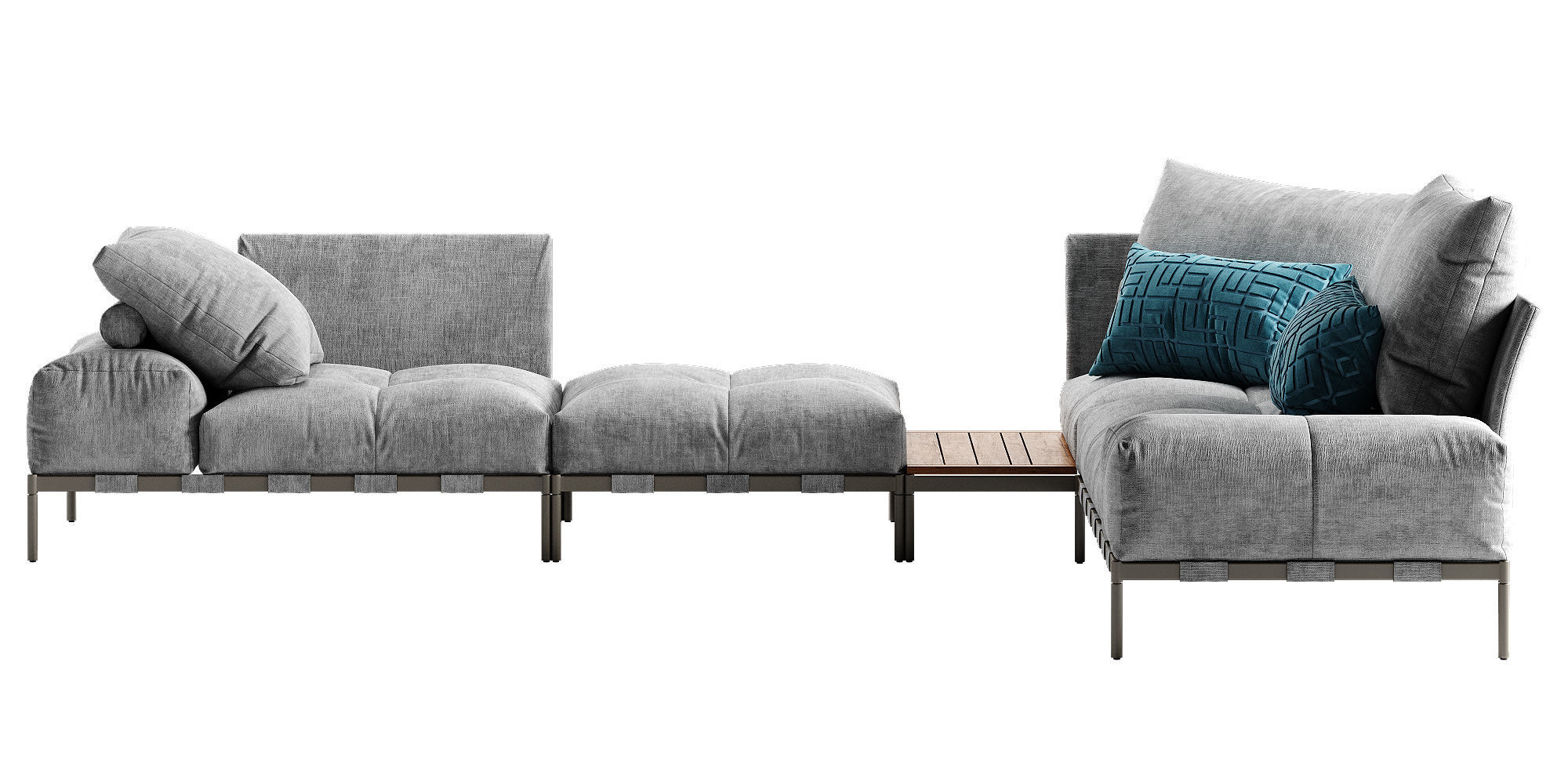 Saba Italia Pixel Light sofa set 4 3D model | CGTrader